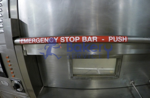 Emergency Stop Bar - Push Sticker for Baxter Tray Oven, Model: OV850 ...
